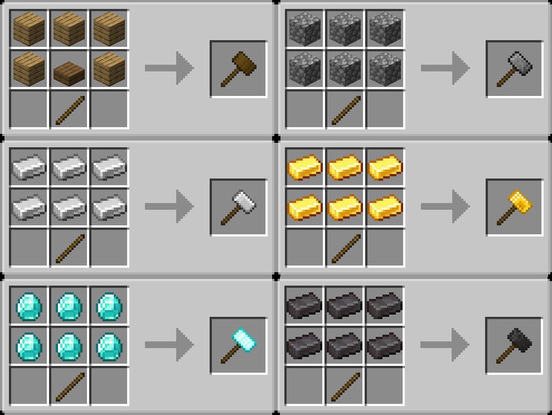 Superior Hammers! Minecraft Mod