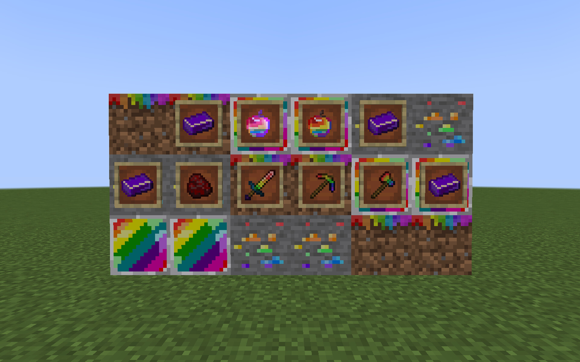 X's Rainbow Mod! (Update 1.1!) Minecraft Mod