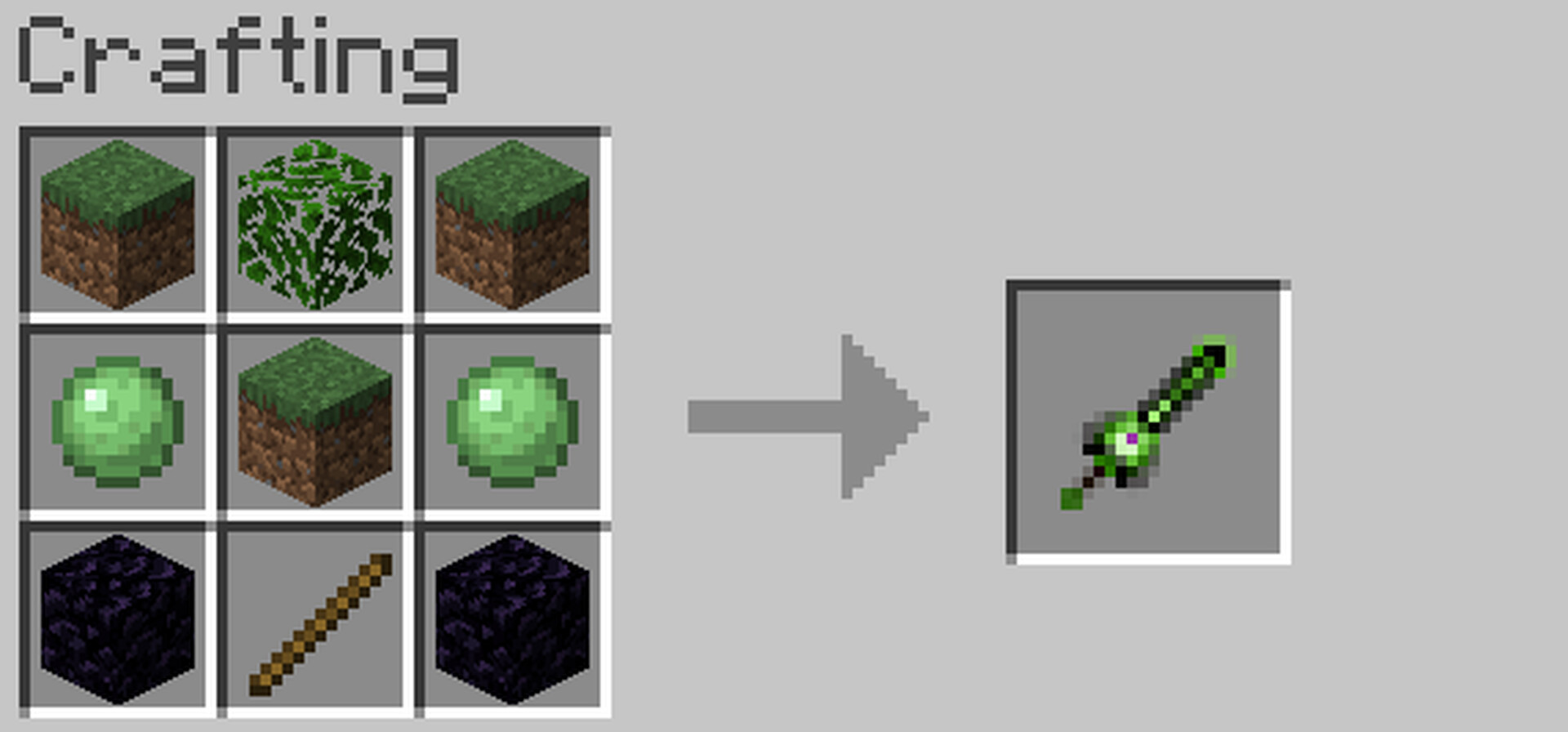 Earth Sword Mod - Craftable Minecraft Mod