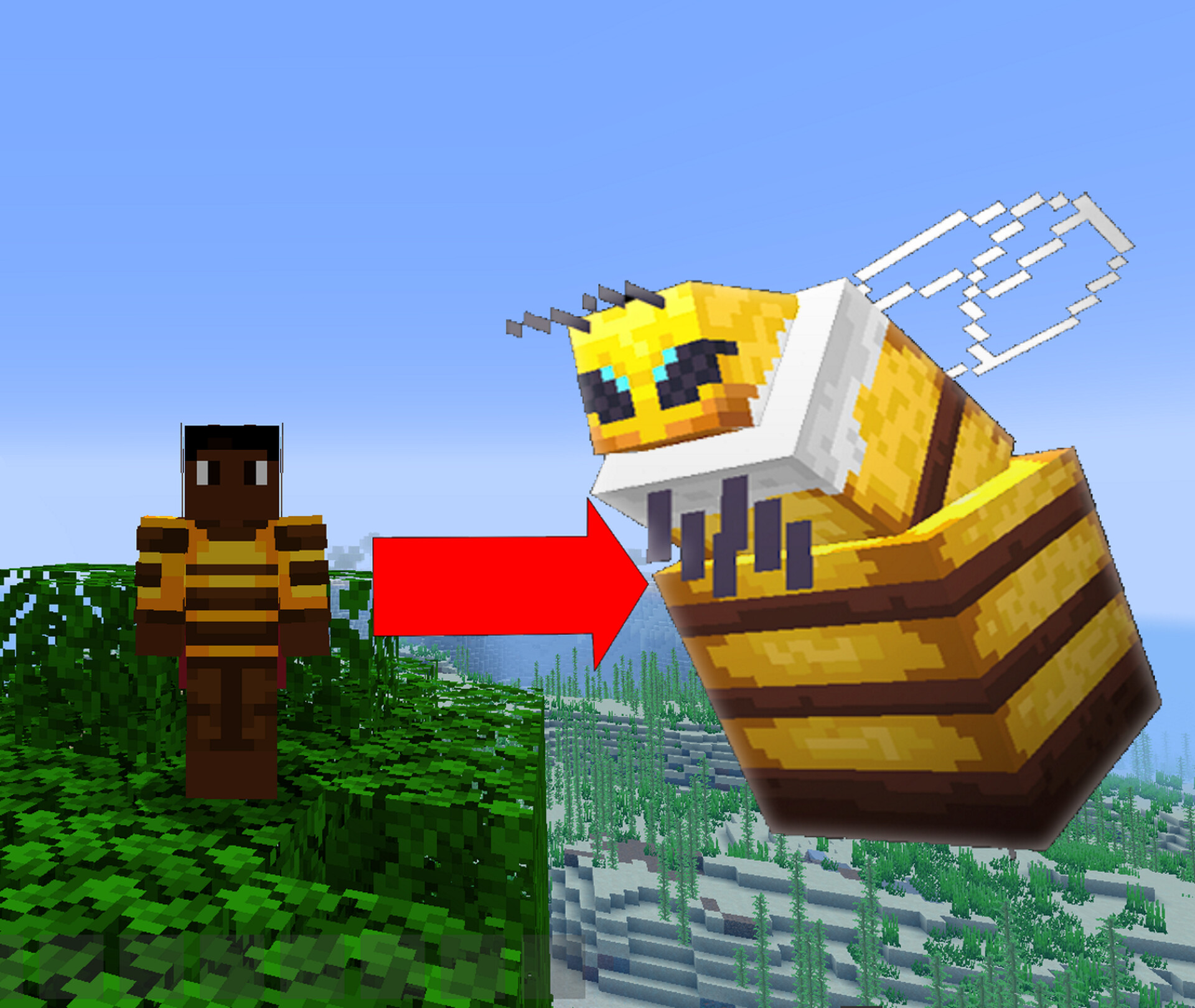 Bee Mode (1.18.2 Version) Minecraft Mod