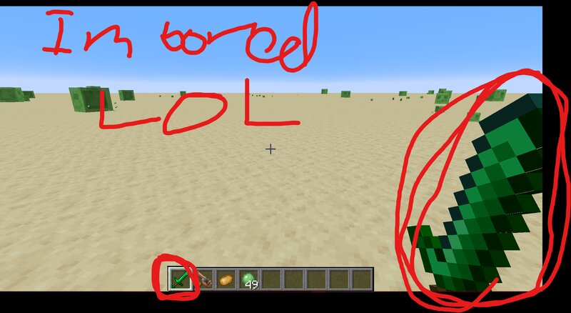 Emerald sword - TEST Minecraft Mod