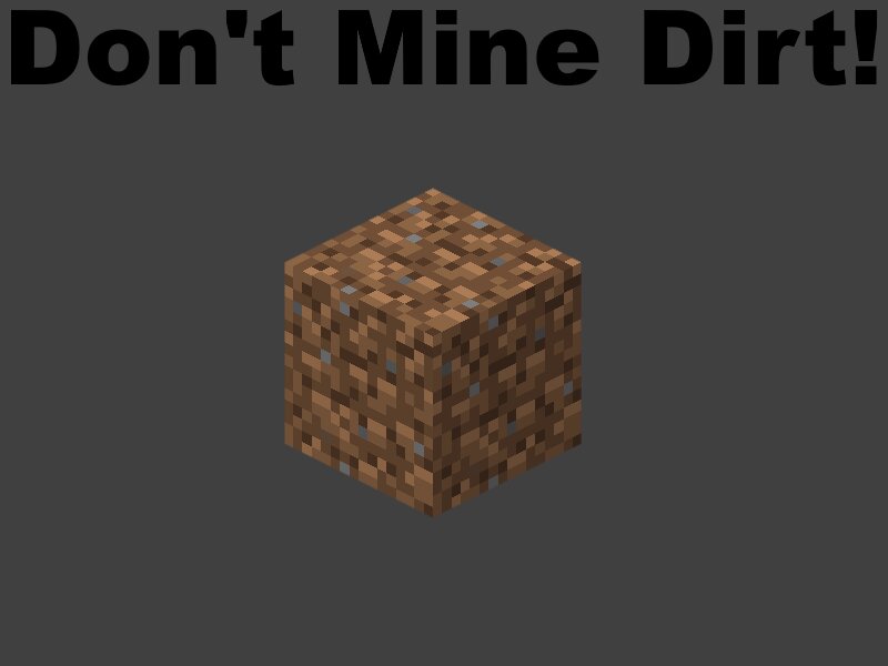 Minecraft but if you break dirt, the land eats it's self Minecraft Mod