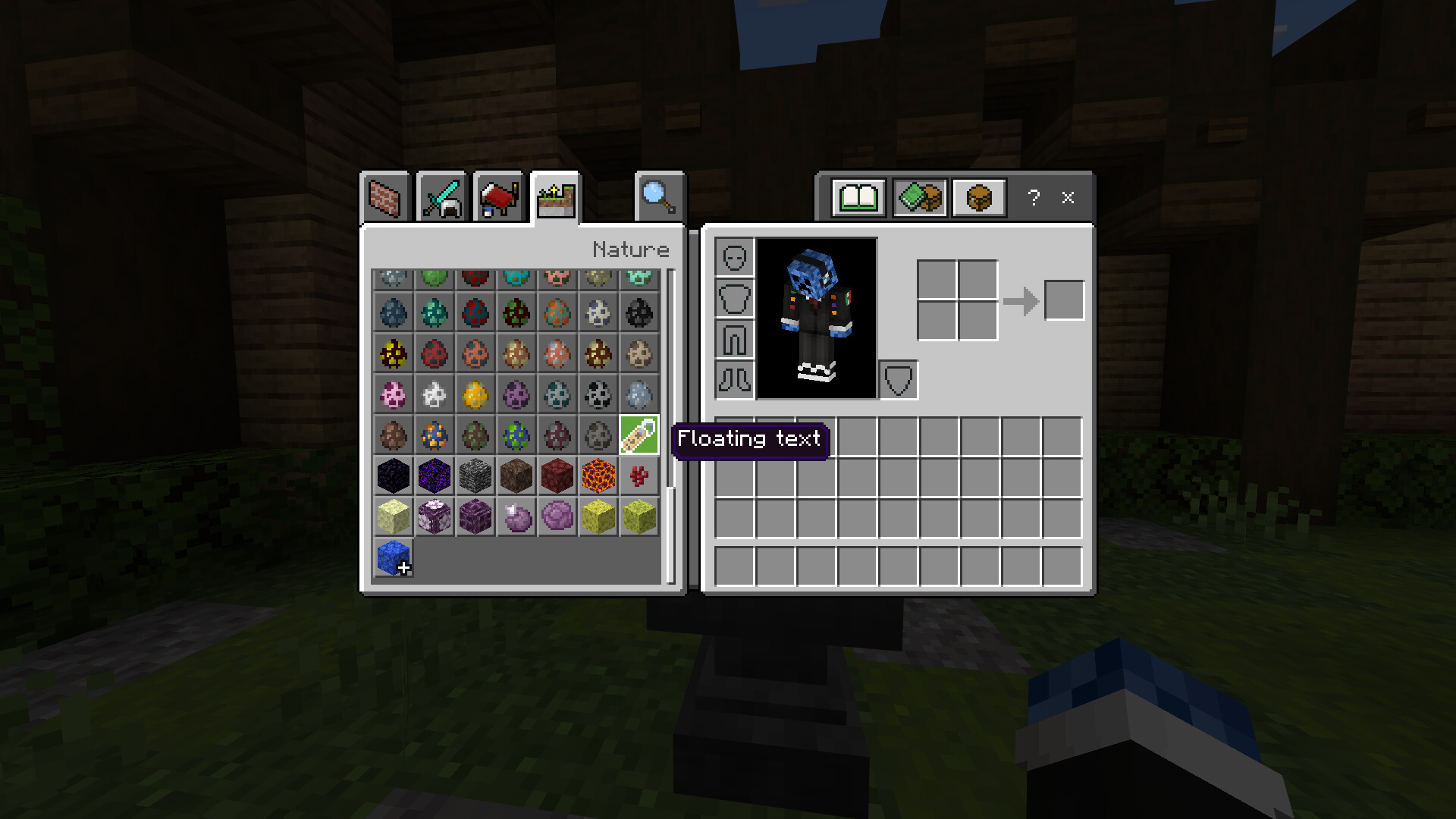 Floating text (Addon) (MINECRAFT BEDROCK) Minecraft Mod