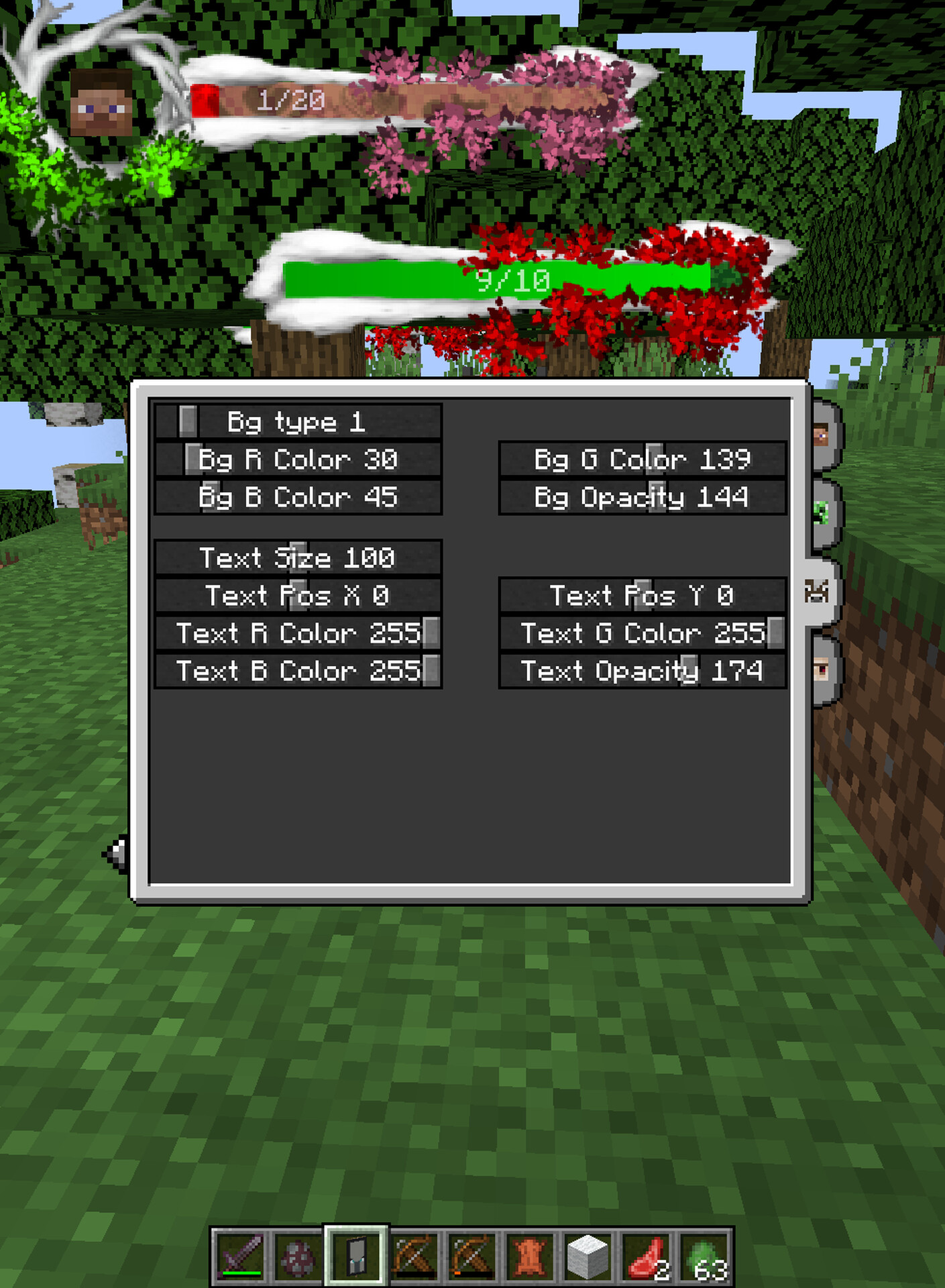 Health Bar Plus FORGE/FABRIC [1.16.5/1.18.x/1.19] Minecraft Mod