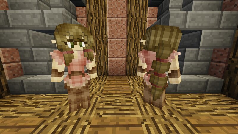 -Medieval Fantasy Themed Clothing Set 2 Female- Minecraft Mod