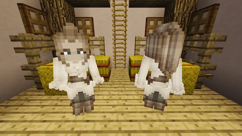 -Medieval Fantasy Themed Clothing Set 2 Female- Minecraft Mod