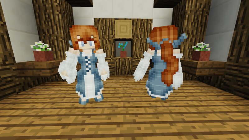 -Medieval Fantasy Themed Clothing Set 3 Female- Minecraft Mod