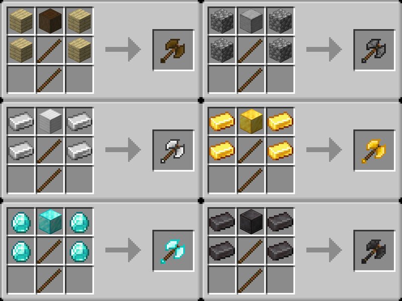 Double Axes! Minecraft Mod