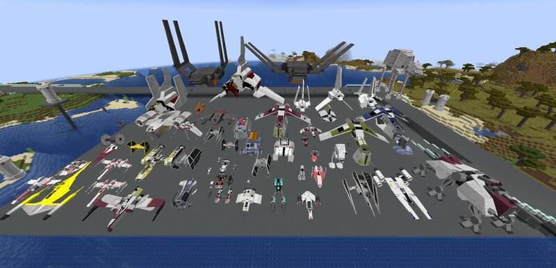 Chronokiller's 1.18.2 Star Wars 257+ creatures , ships, plus Minecraft Mod