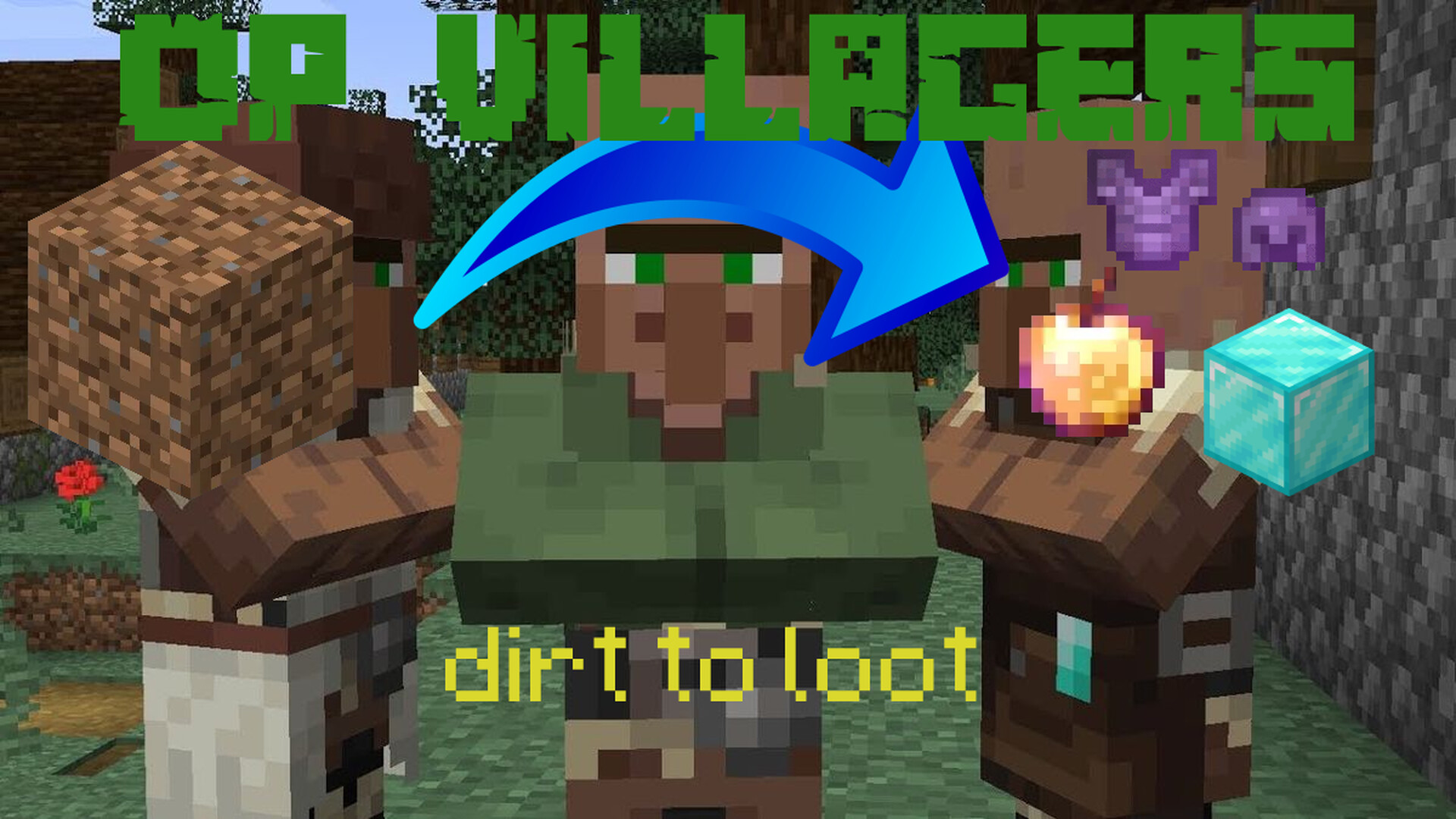 OP Villagers. 1.18.2 v1.0 Minecraft Mod