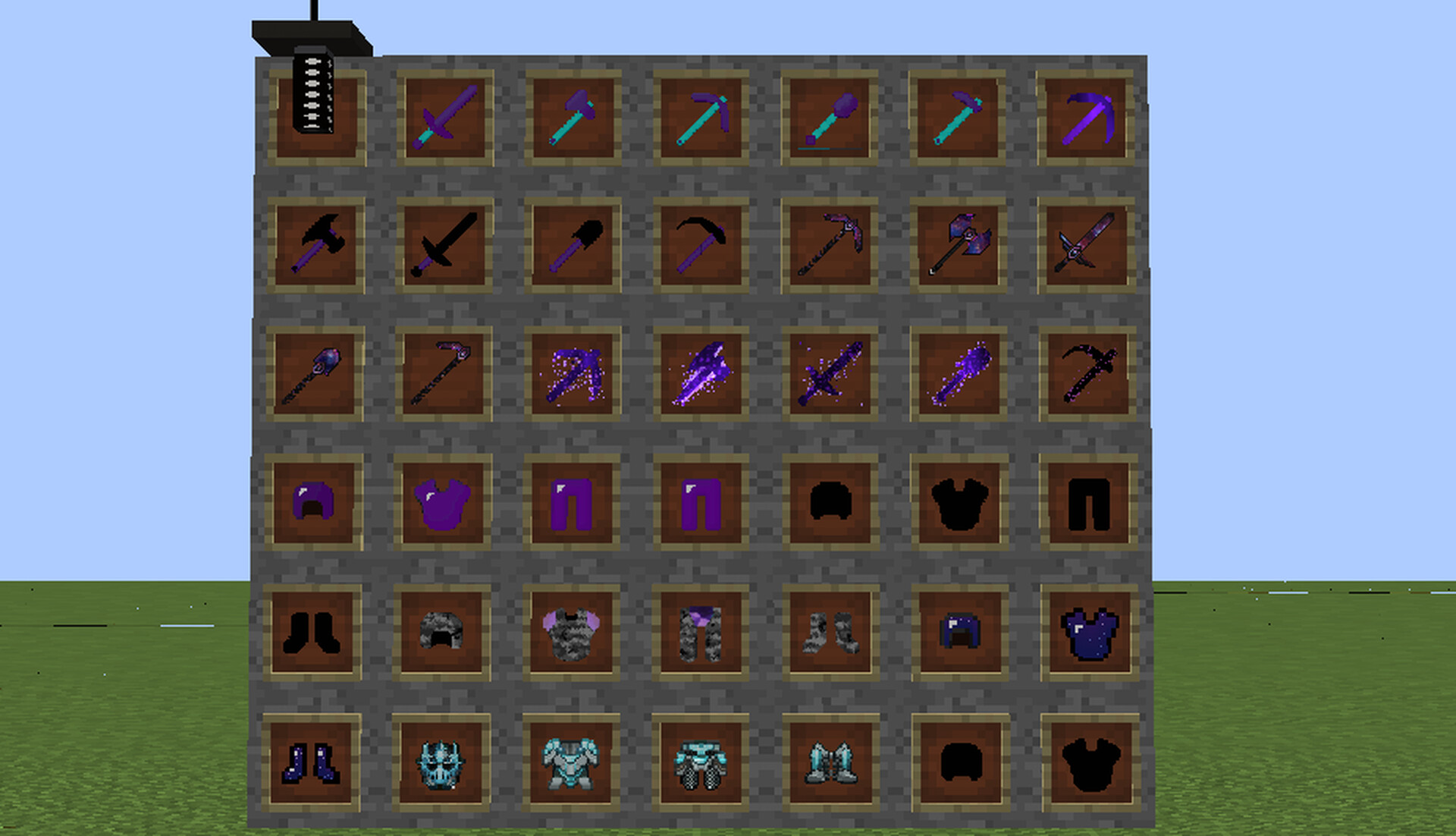 The Titans god Galaxy Sword Minecraft Mod