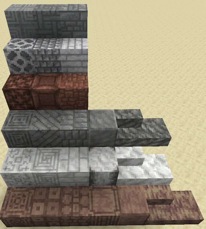 Bricks, Tiles, and Chisels (many new blocks) Minecraft Mod