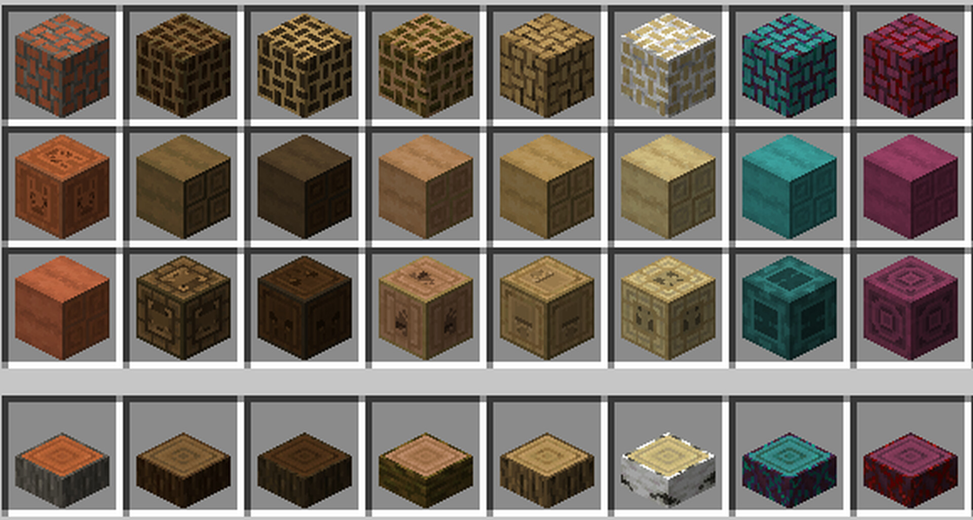Bricks, Tiles, and Chisels (many new blocks) Minecraft Mod