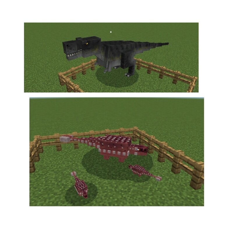 Dino add-on by Darkmazeblox[bedrock edition]. Minecraft Mod