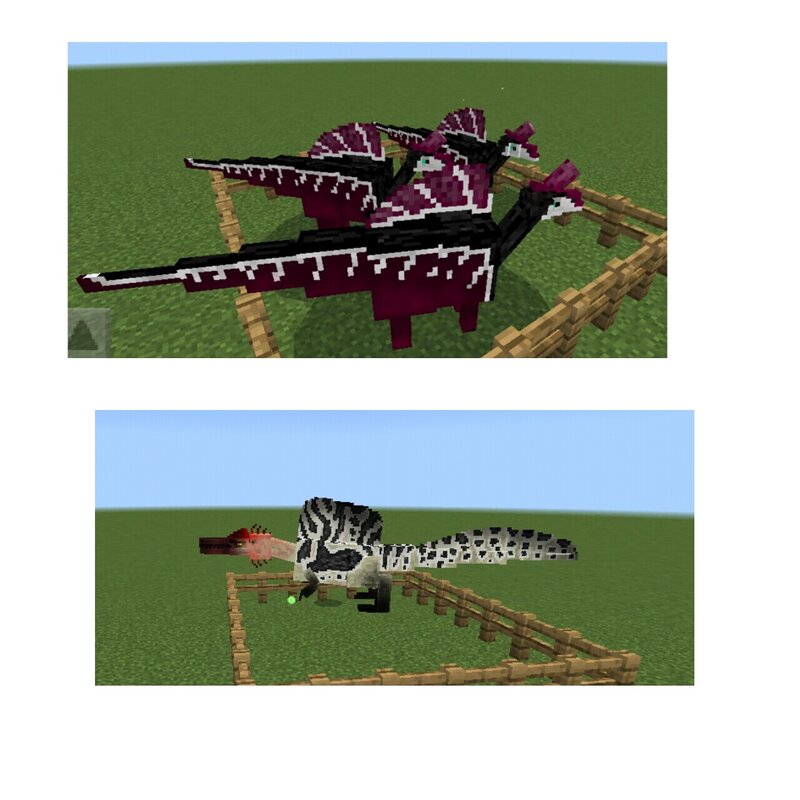 Dino add-on by Darkmazeblox[bedrock edition]. Minecraft Mod