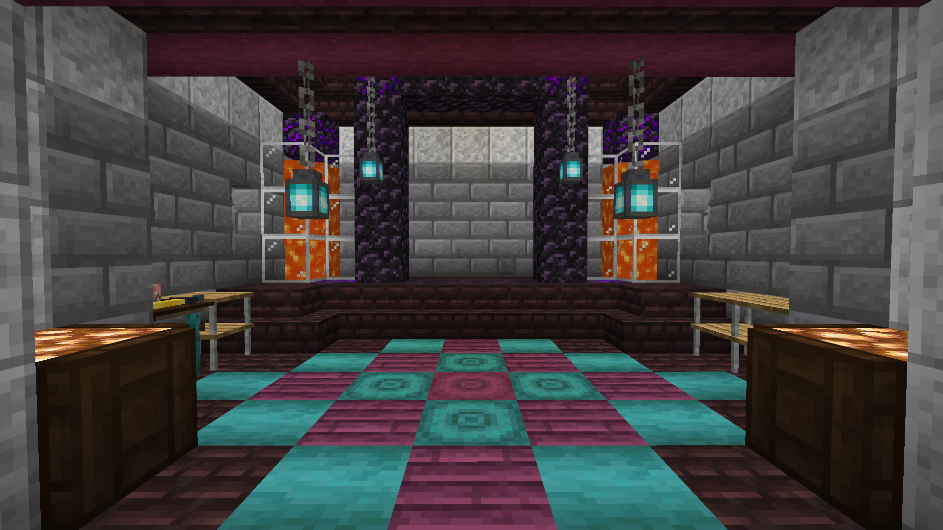 MineColonies Caledonia Nether Mine Minecraft Mod