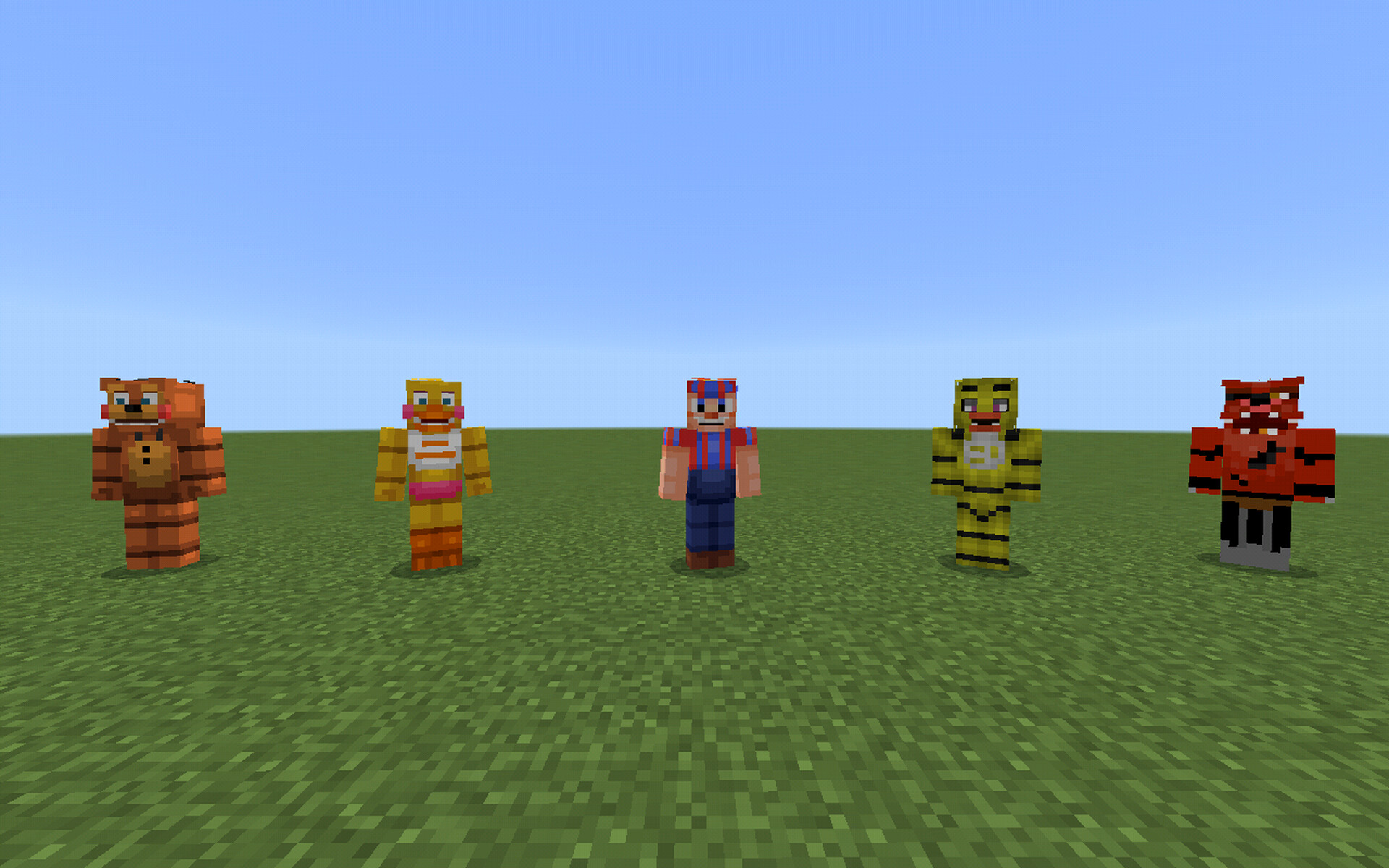 Five nights at Freddy add-on by darkmazeblox.[bedrock edition] Minecraft Mod