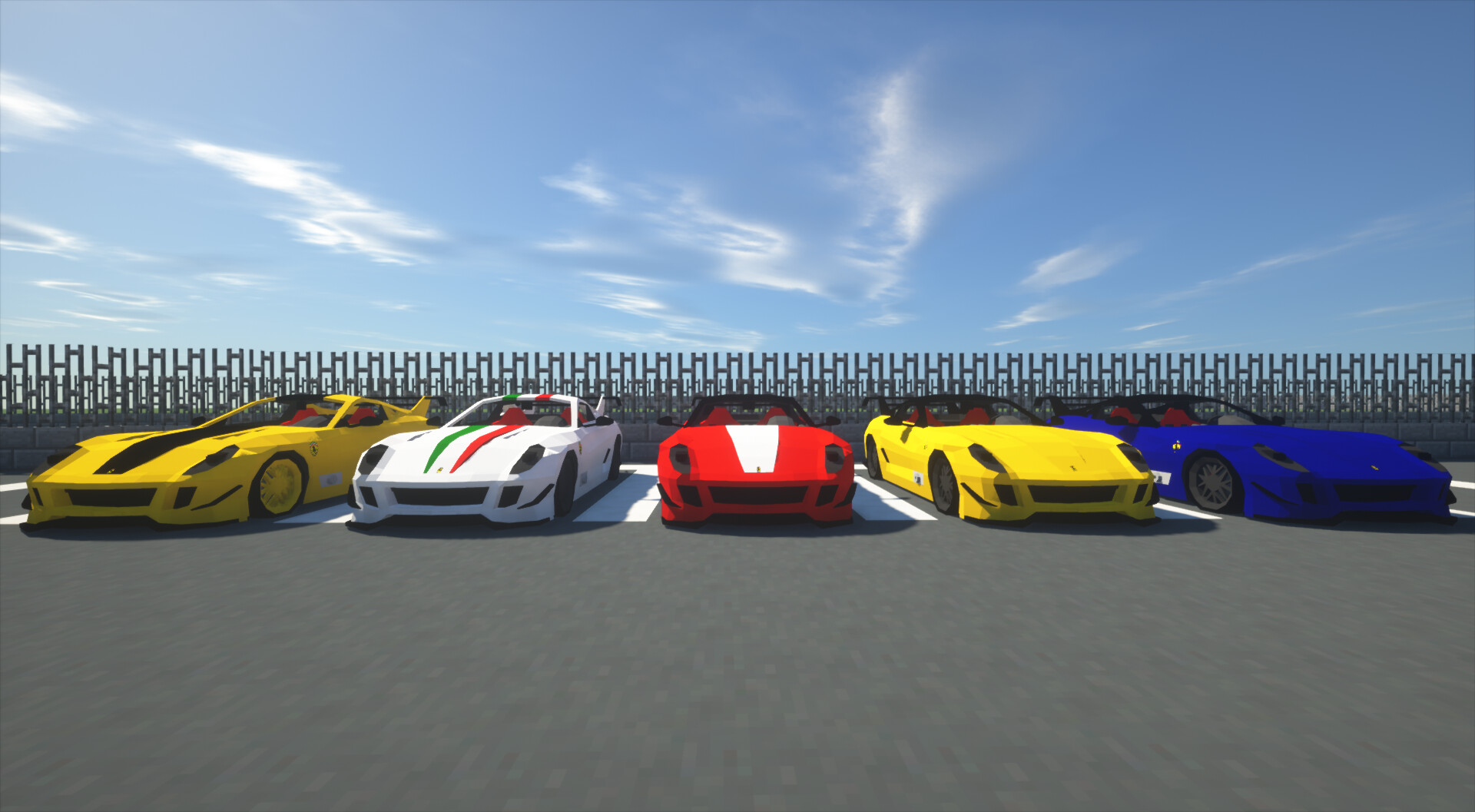 VellEagle Cars Old Ferrari Pack(Flan's Mod) Minecraft Mod