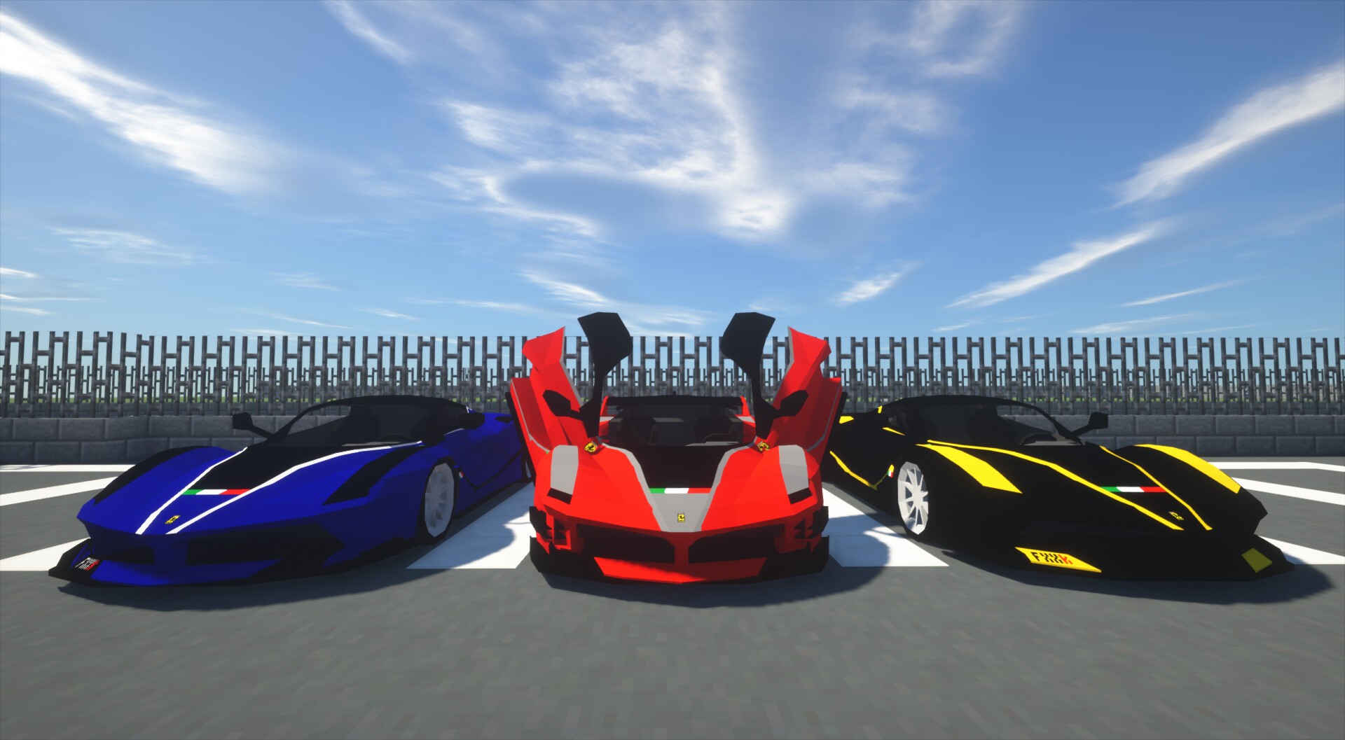 VellEagle Cars Old Ferrari Pack(Flan's Mod) Minecraft Mod