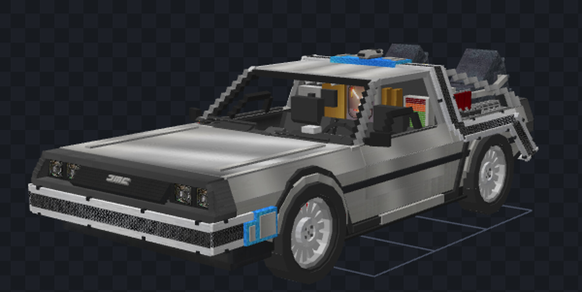 Back To The Future Delorean Minecraft Mod
