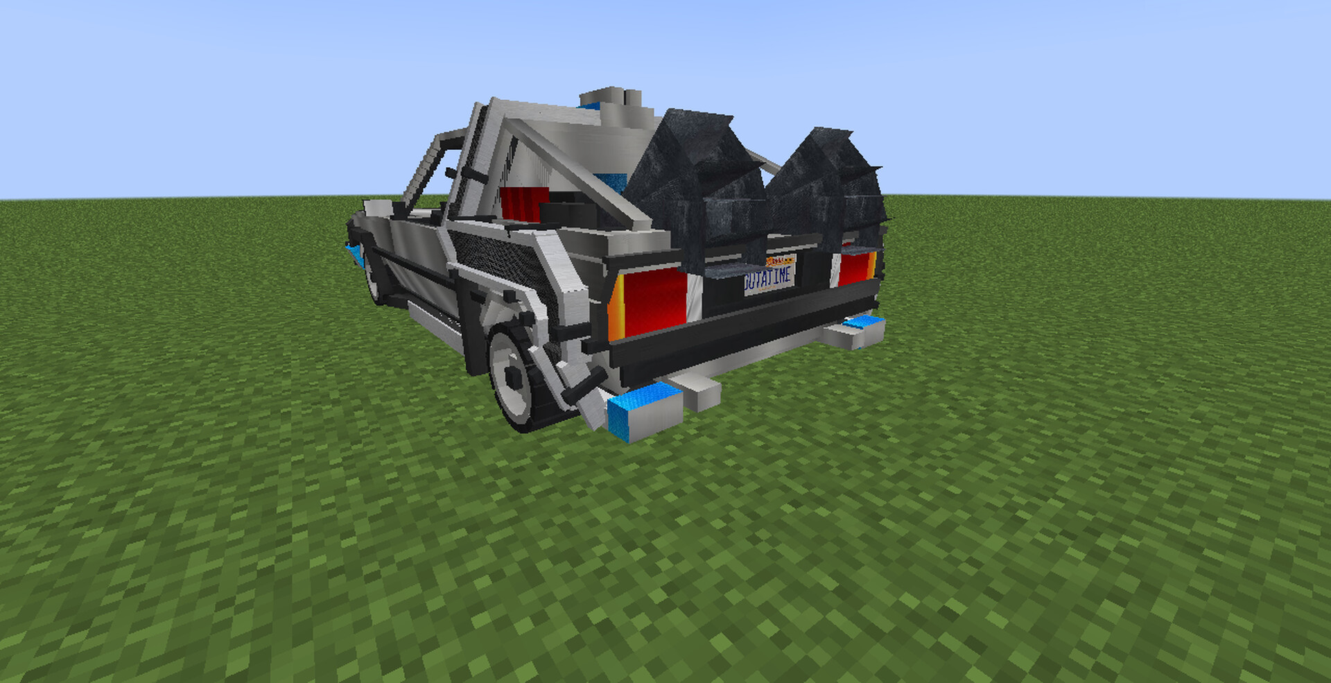 Back To The Future Delorean Minecraft Mod