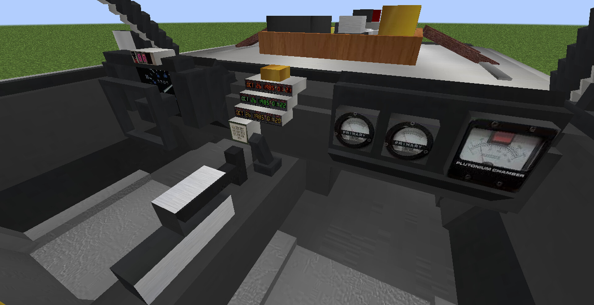 Back To The Future Delorean Minecraft Mod