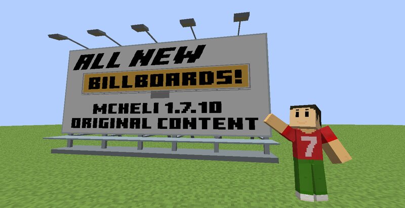 All New Billboards! [Original Mcheli Content] [1.7.10] Minecraft Mod