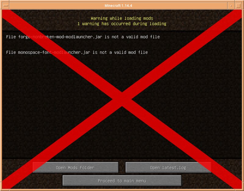 Forge Nonbroken Mod Minecraft Mod