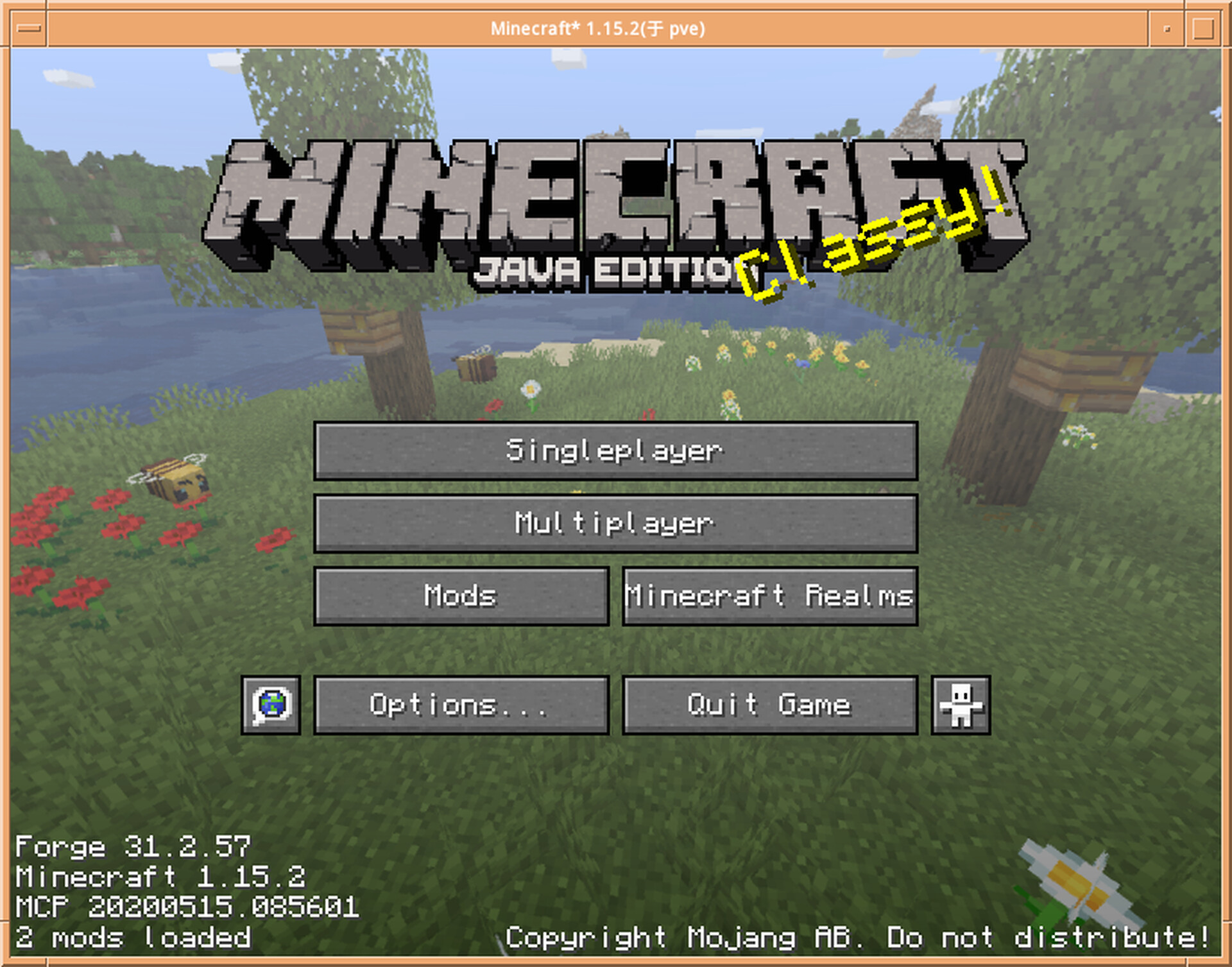 Monospace Font for Minecraft with ModLauncher Minecraft Mod