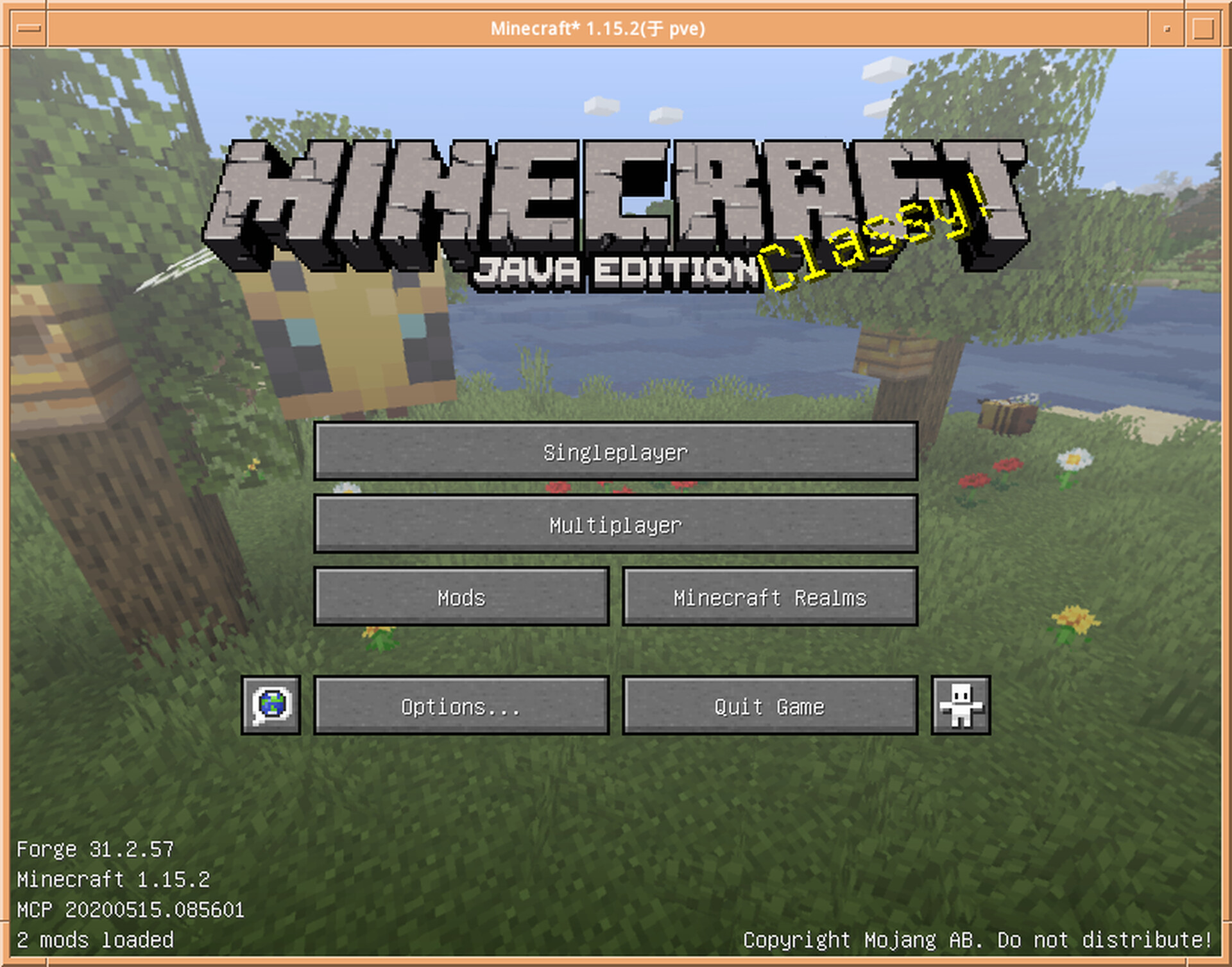 Monospace Font for Minecraft with ModLauncher Minecraft Mod