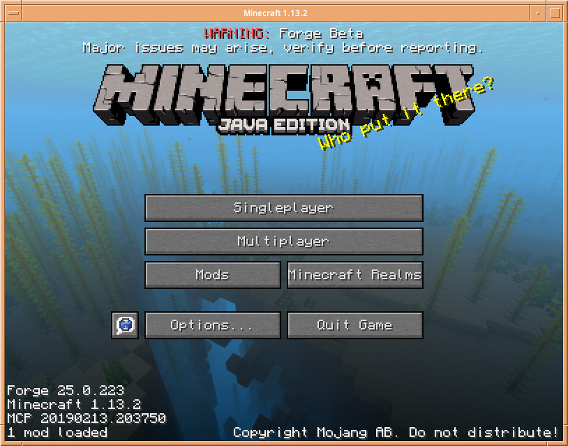 Monospace Font for Minecraft with ModLauncher Minecraft Mod