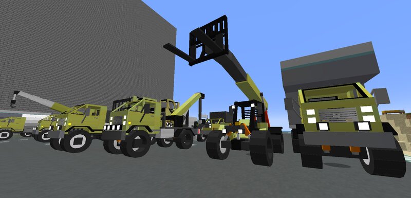 Chronokiller's (1.18.2) 44 construction vehicles mod Minecraft Mod