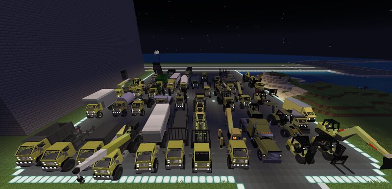 Chronokiller's (1.18.2) 44 construction vehicles mod Minecraft Mod