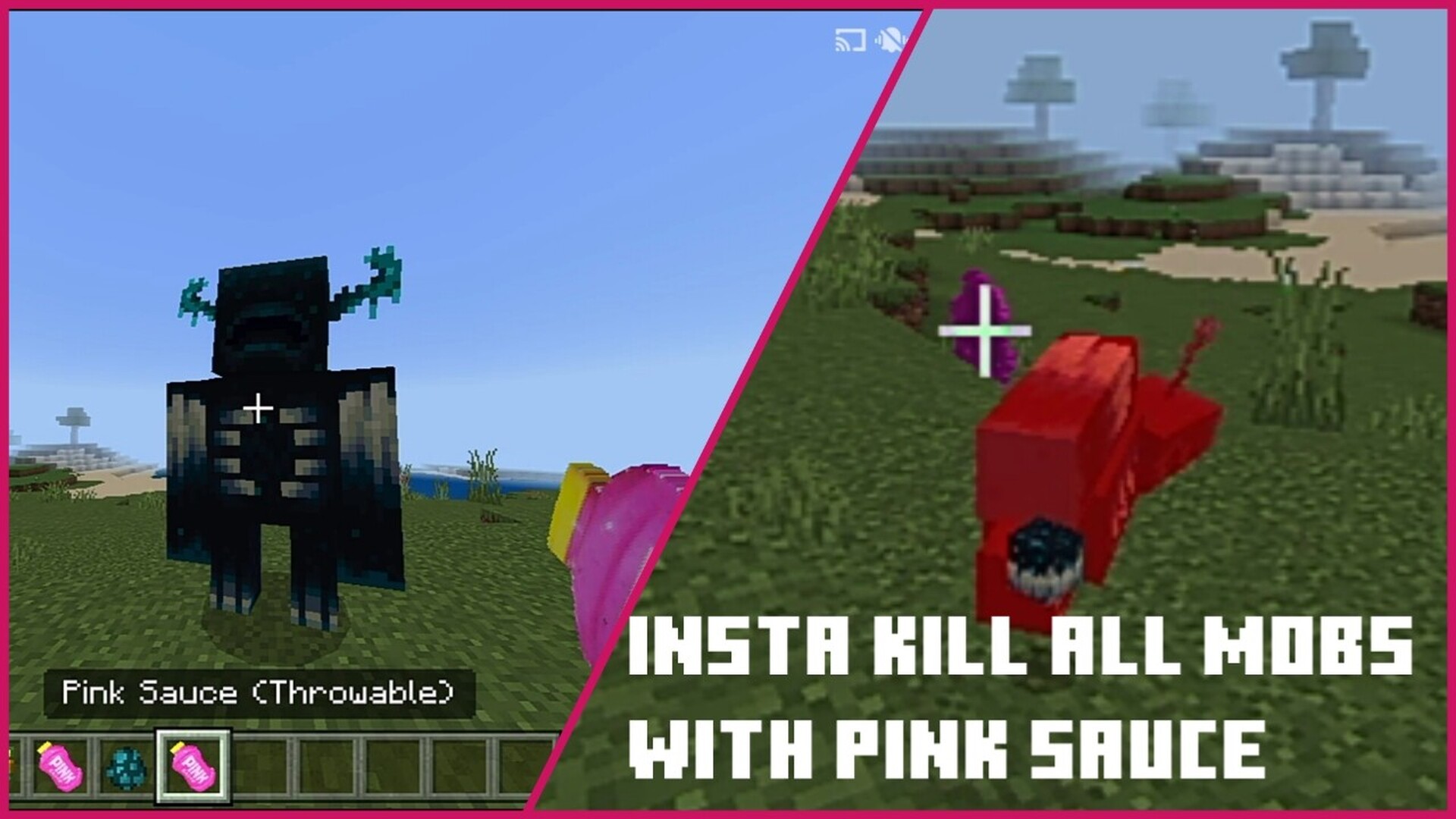 Obunga and Pink Sauce Addon Minecraft Mod