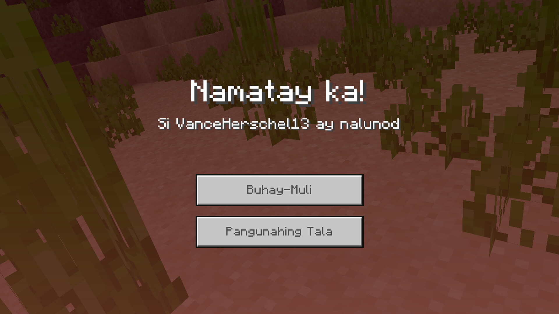 Minecraft Filipino Language for Bedrock (Mina'tLikha Pure Tagalog ...