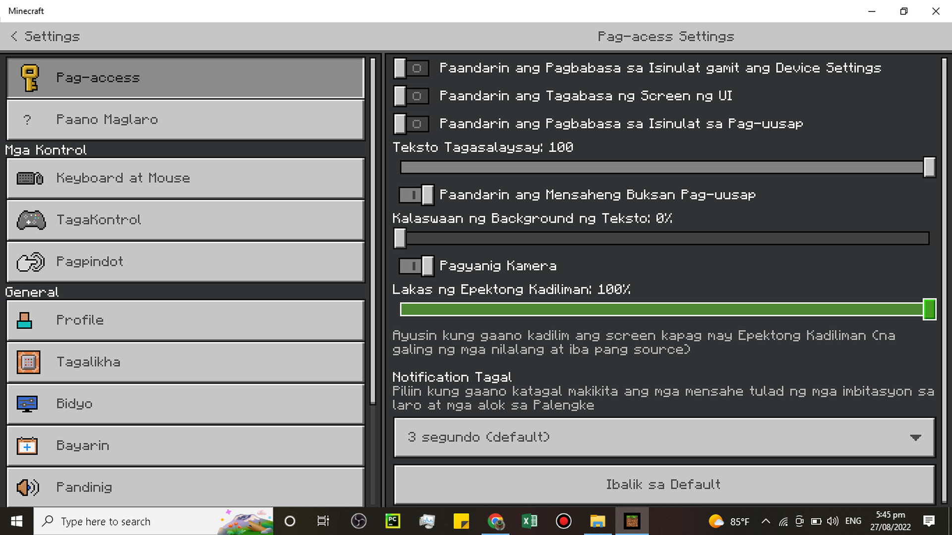 Minecraft Filipino Language for Bedrock (Mina'tLikha Pure Tagalog ...