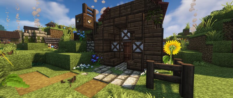 Shire Theme Schematic Pack for Minecolonies Minecraft Mod