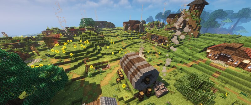 Shire Theme Schematic Pack for Minecolonies Minecraft Mod