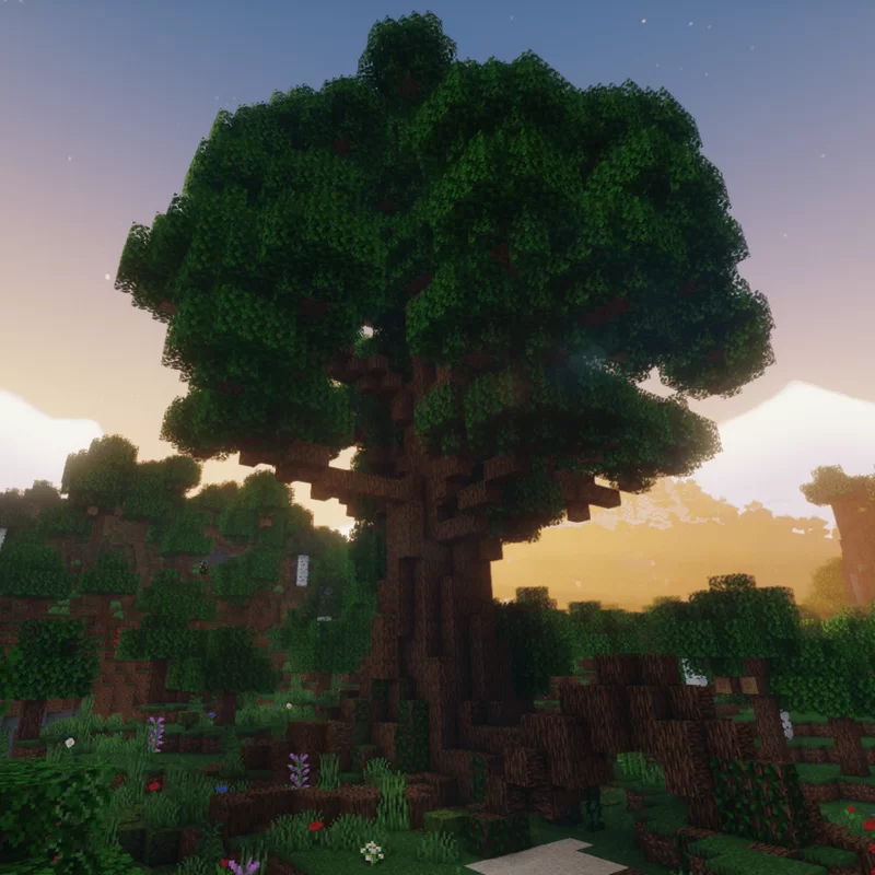 Nebulus oak tree Minecraft Mod