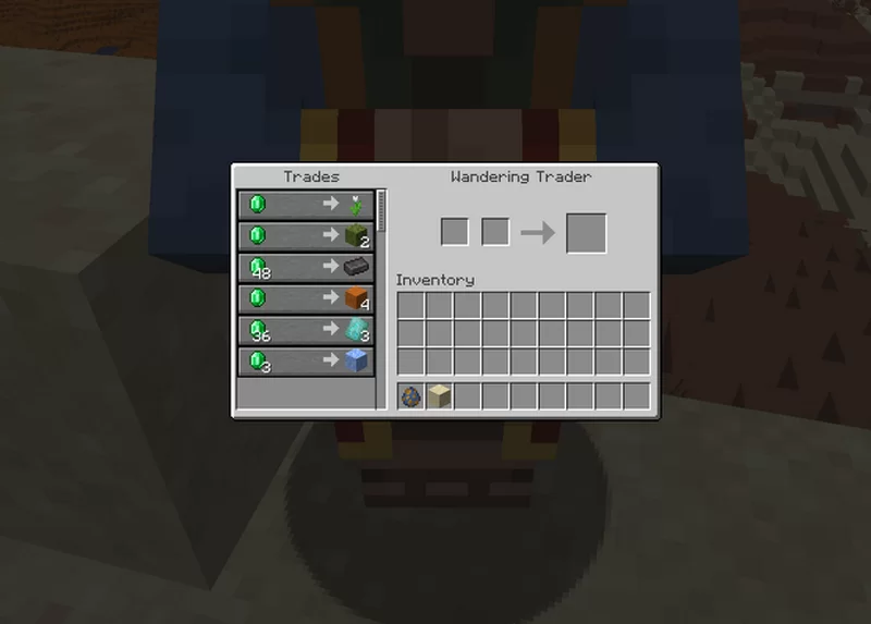 funcy's more wandering trader trades Minecraft Mod