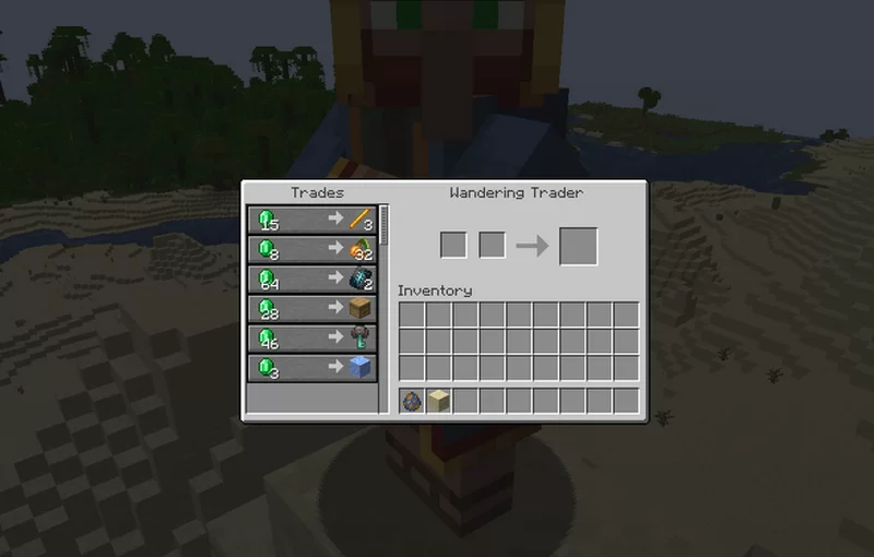 funcy's more wandering trader trades Minecraft Mod