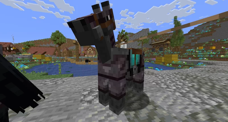 funcy's Netherite Horse Armor Minecraft Mod