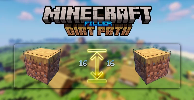 Dirt Path Filler Minecraft Mod