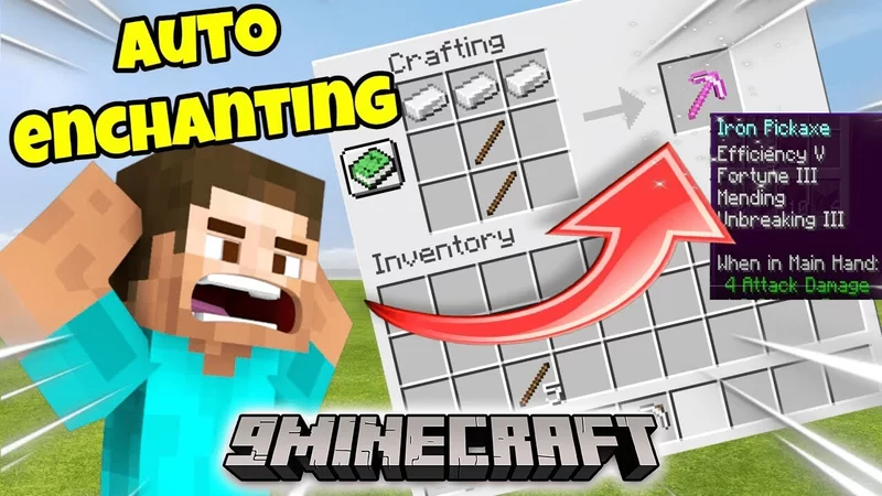 Minecraft But There Are Auto Enchant Mod Minecraft Mod