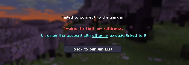SillinessLimiter -- IP address based authentication (bukkit, spigot ...