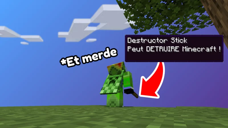 Ces Bâtons M'ont Permit de DETRUIRE Minecraft Minecraft Mod