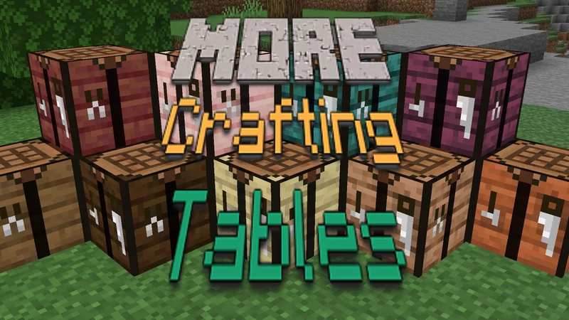 More Crafting Tables (Bedrock Add-On 1.21.41+) Minecraft Mod