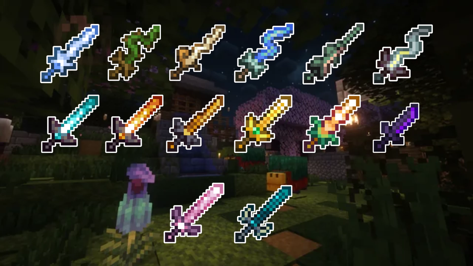 Minecraft Swords 1920x1080