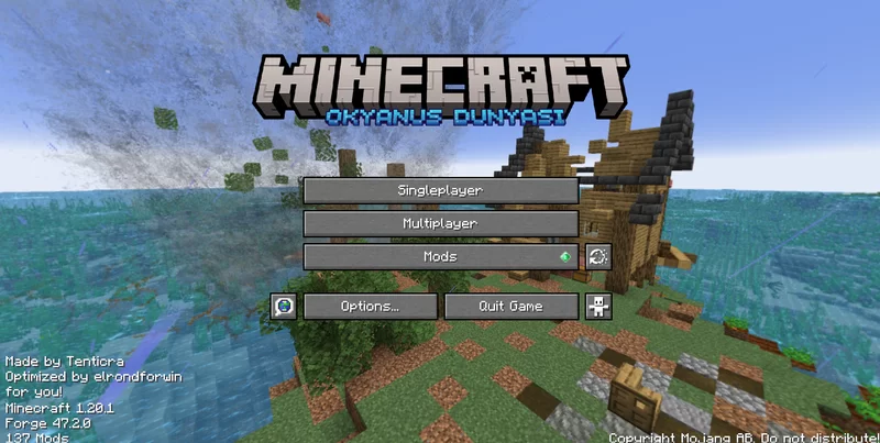 Ocean world Minecraft Mod