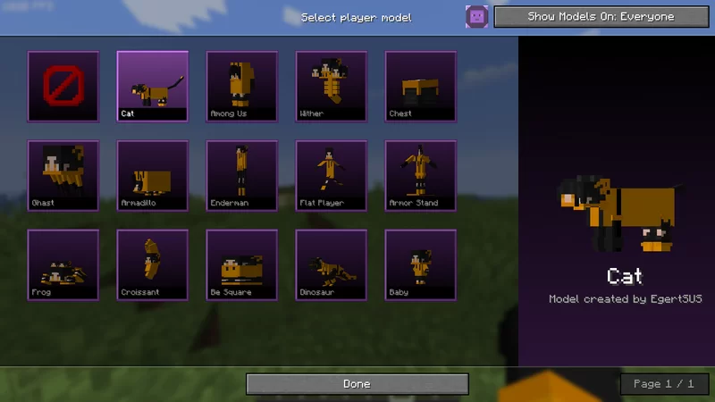 ModelShifter Minecraft Mod